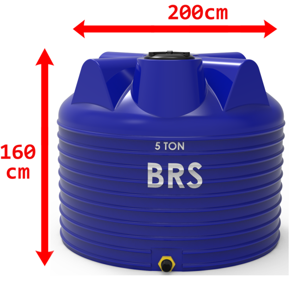 2 Ton Dikey Plastik Su Deposu - Plastik Su Deposu İmalat Satış